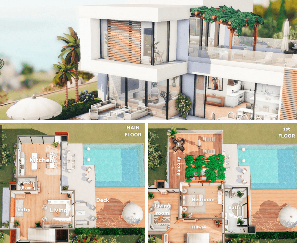 45+ Easy Sims 4 House Layouts to Try This Year (Sims 4 Floor Plans)