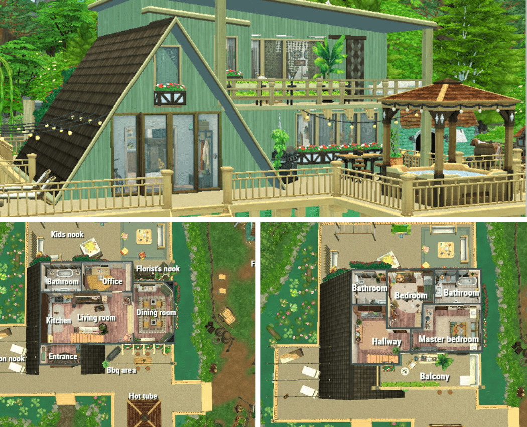 45+ Easy Sims 4 House Layouts to Try This Year (Sims 4 Floor Plans)
