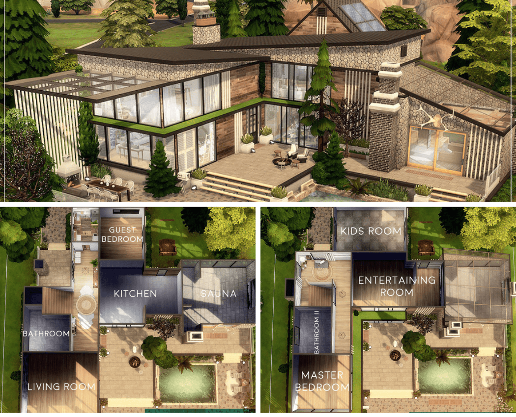 45+ Easy Sims 4 House Layouts to Try This Year (Sims 4 Floor Plans)