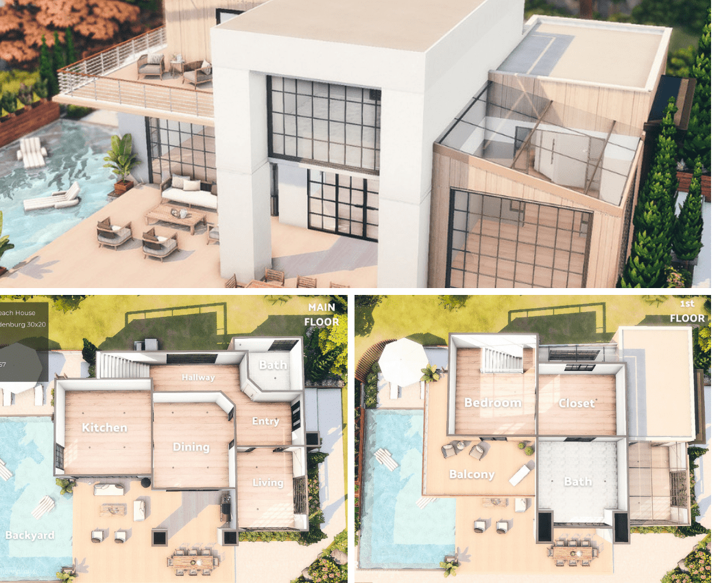 45+ Easy Sims 4 House Layouts to Try This Year (Sims 4 Floor Plans)