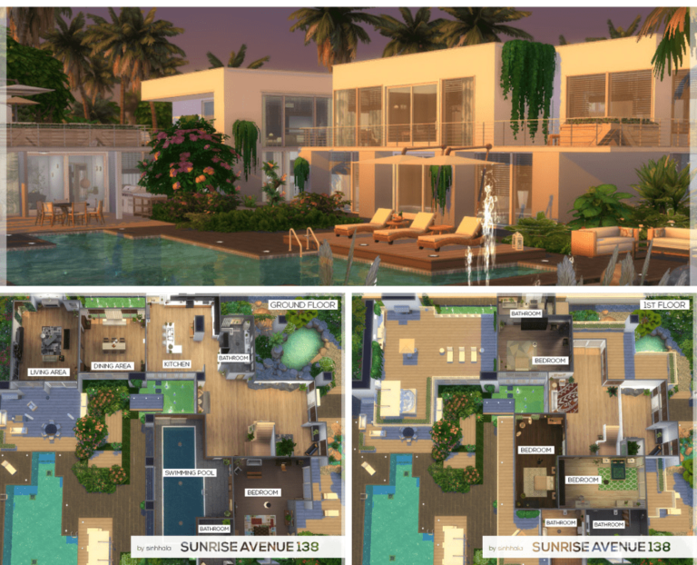 45+ Easy Sims 4 House Layouts to Try This Year (Sims 4 Floor Plans)