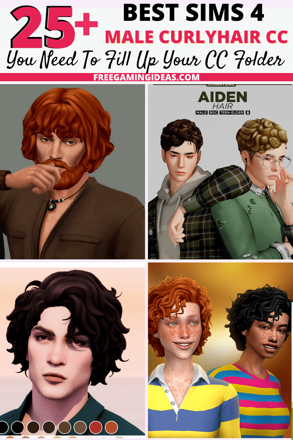 The Ultimate List Of Sims 4 Male Hair To Add Your CC Folder (Free)