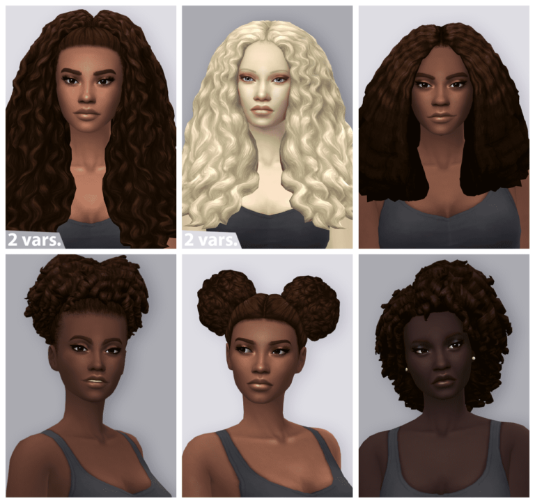 101+ Stylish Sims 4 Curly Hair CC to Add to Your CC Folder