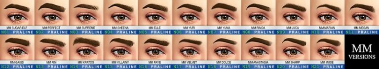 35+ Best Sims 4 Eyebrows For Your CC Folder (Updated!)