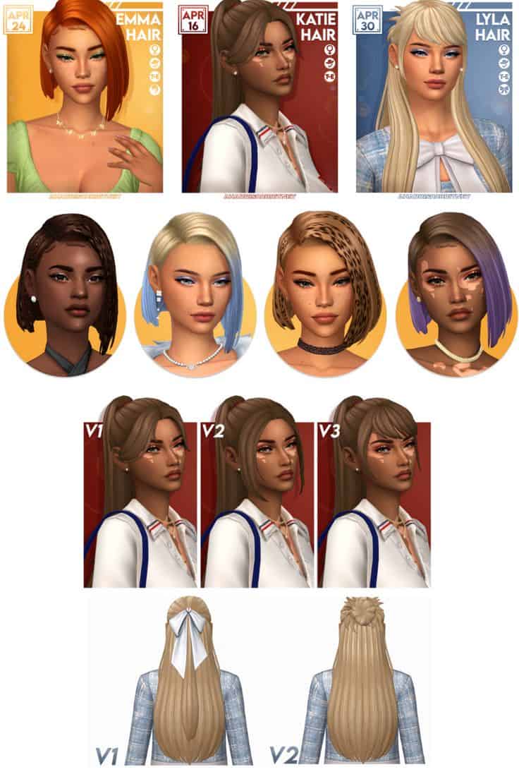 The Ultimate List of Sims 4 CC Hair Female I Can’t Play Without