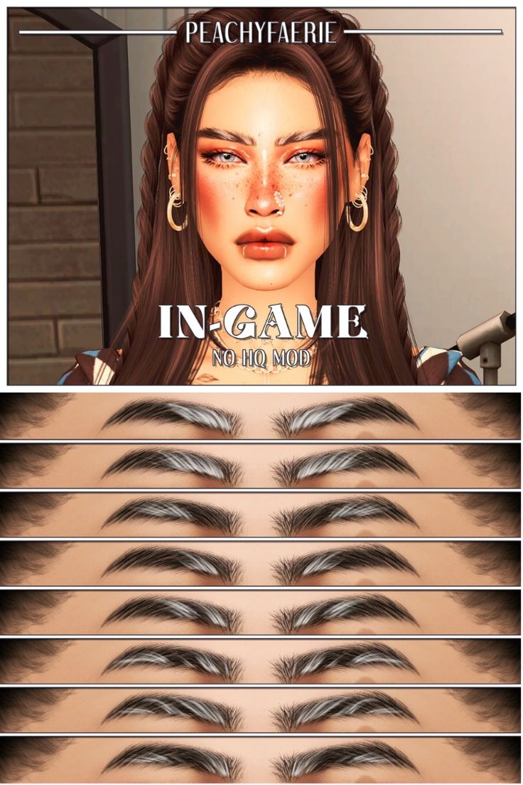 35+ Best Sims 4 Eyebrows For Your CC Folder (Updated!)