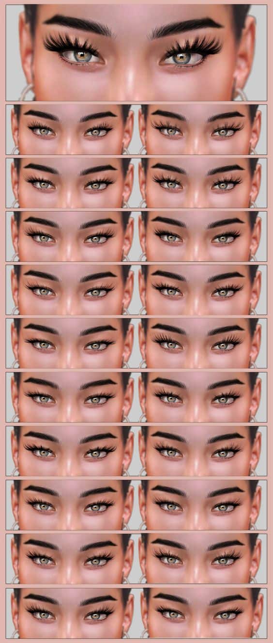 35+ Stunning Sims 4 Eyelashes To Create A Lovely Sim