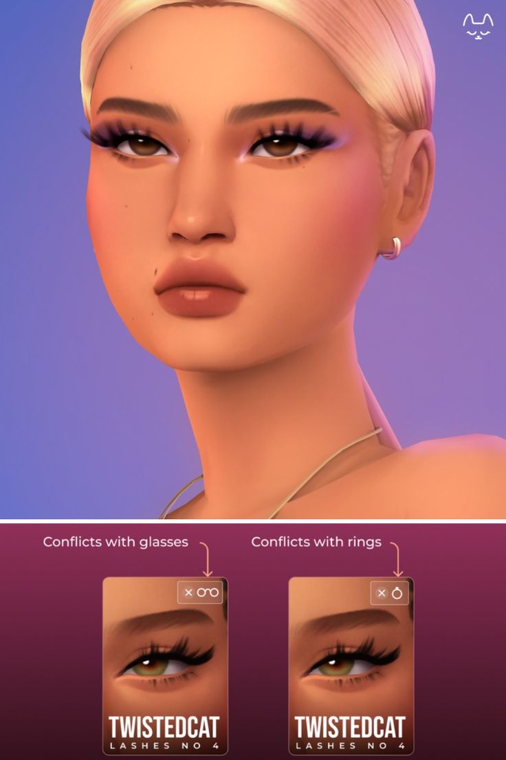 35+ Stunning Sims 4 Eyelashes To Create A Lovely Sim