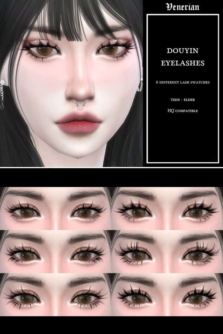 35+ Stunning Sims 4 Eyelashes To Create A Lovely Sim