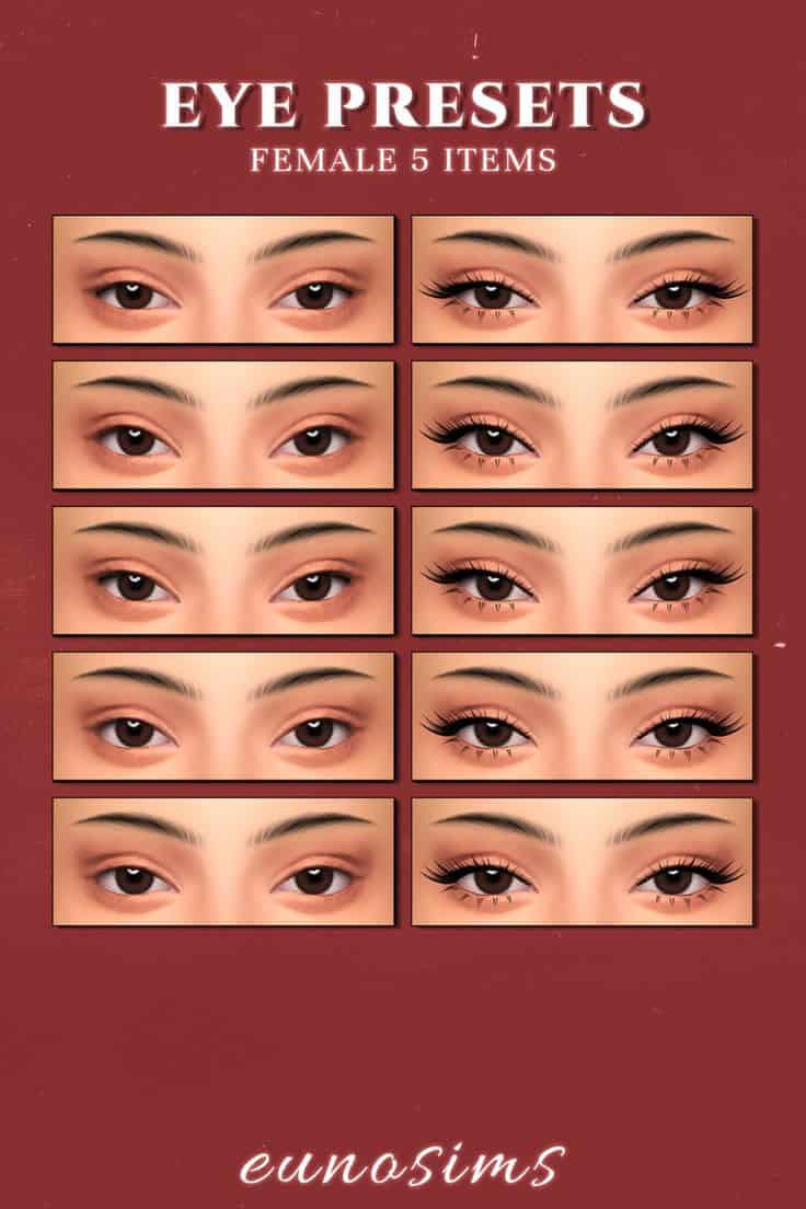 33+ Must Have Sims 4 Eye Presets For A Realistic Sim