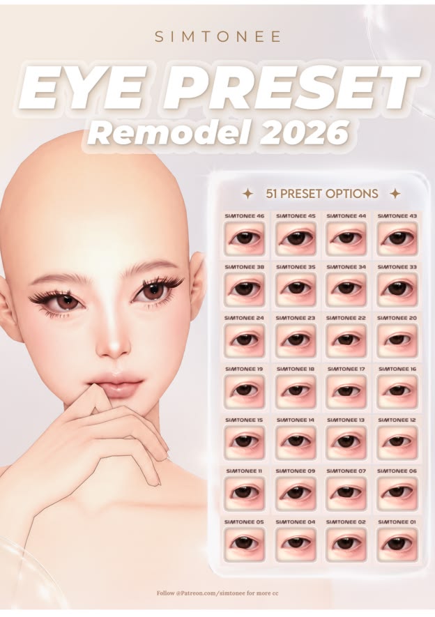 33+ Must Have Sims 4 Eye Presets For A Realistic Sim