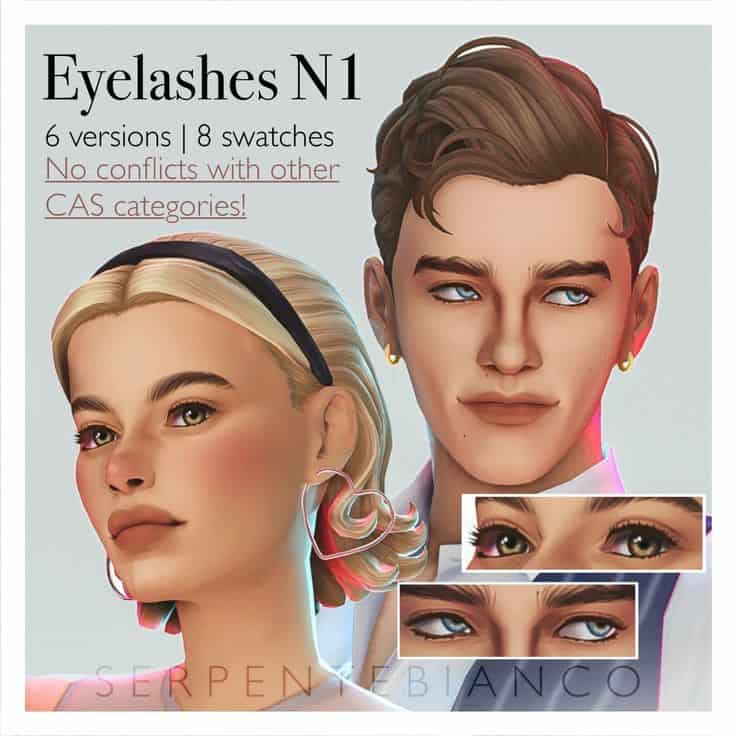 35+ Stunning Sims 4 Eyelashes To Create A Lovely Sim
