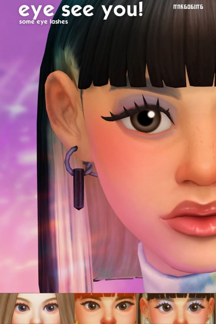 35+ Stunning Sims 4 Eyelashes To Create A Lovely Sim