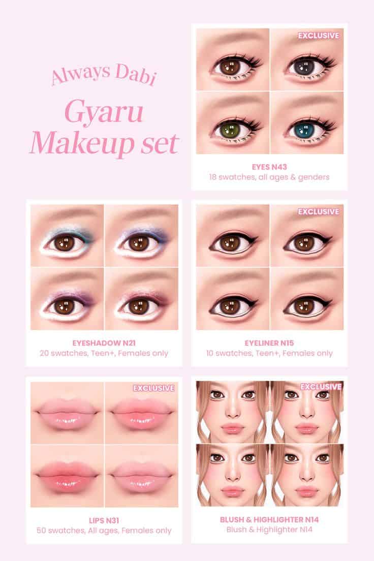 45+ Best Sims 4 Makeup CC (Maxis Match) for Your CC Folder