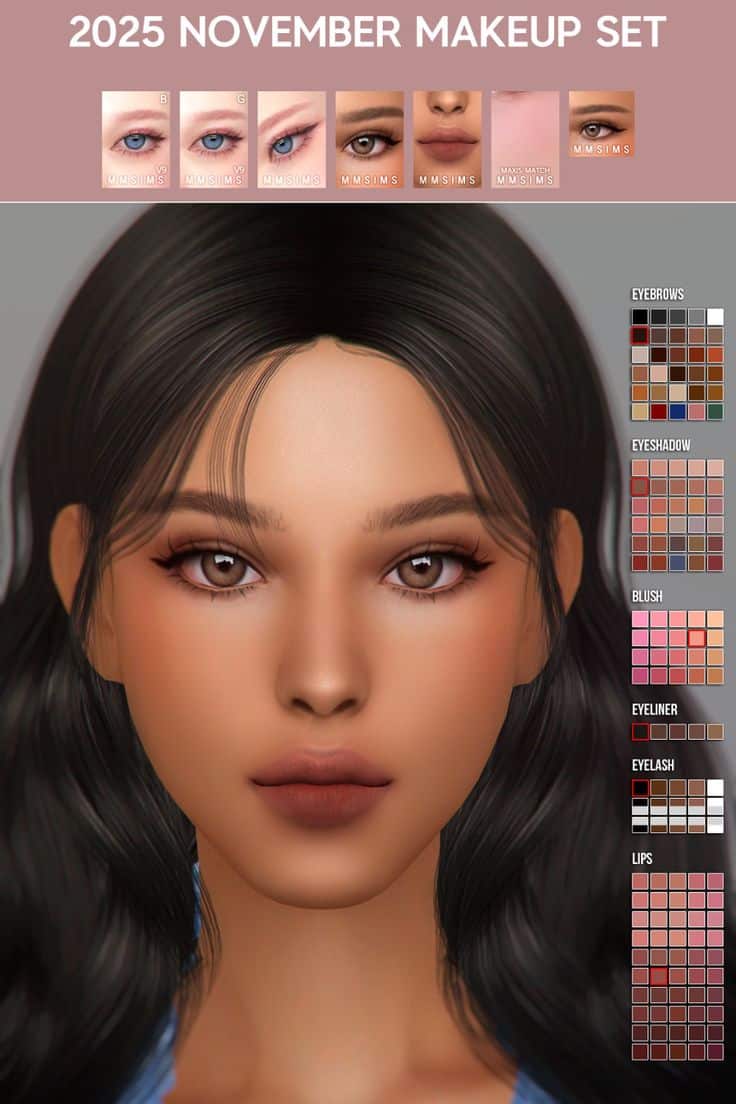 45+ Best Sims 4 Makeup CC (Maxis Match) for Your CC Folder