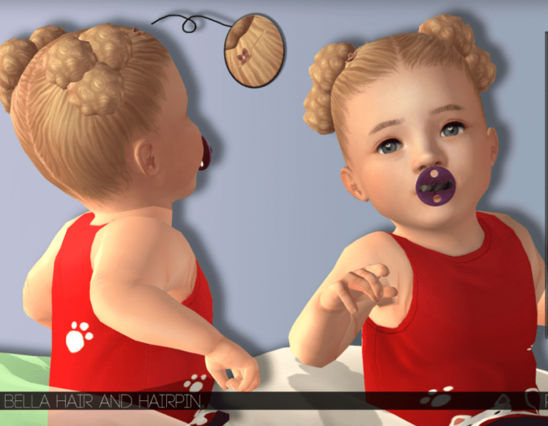 43+ Adorable Sims 4 Infant Hair CC for Your CC Folder (Maxis Match)