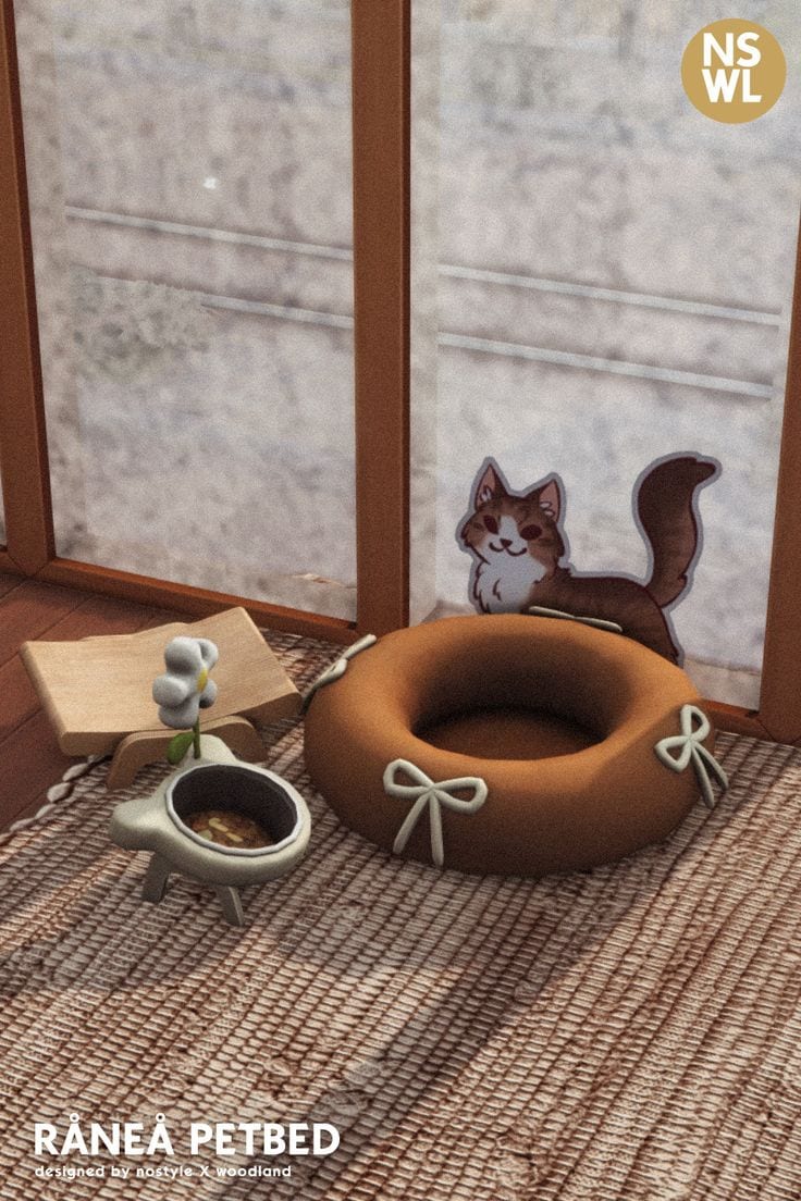 Sims 4 Pet CC: 41 Maxis Match Pets (Bed, Furniture, and More!)