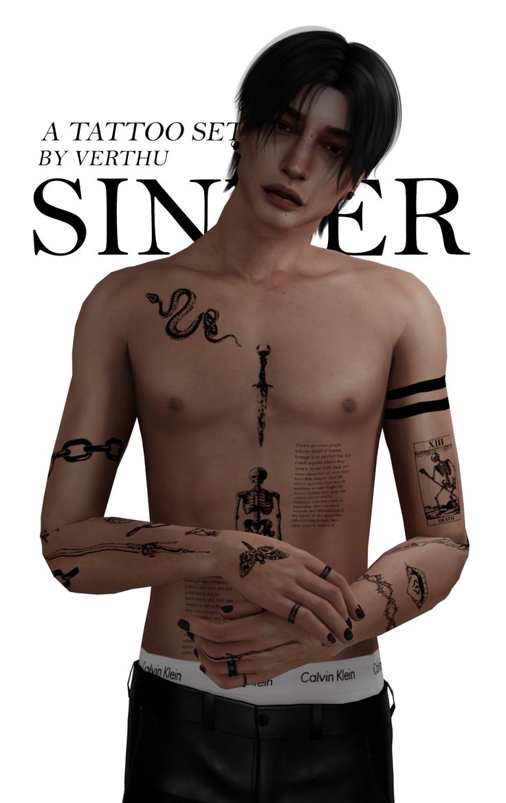 43+ Smokin' Hot Sims 4 Tattoo CC: Must Try Tattoos for Your Sims