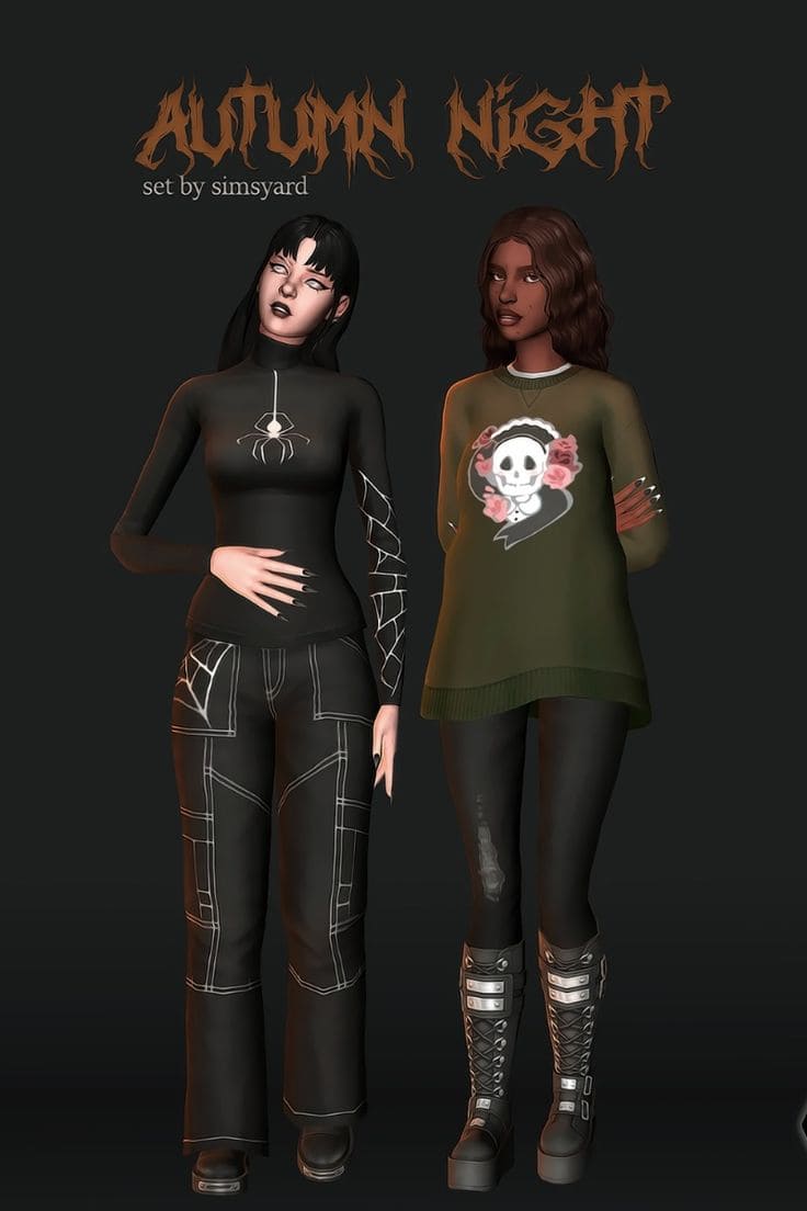 33+ Sims 4 Goth CC (Clothes, Furniture, Hair, and More)