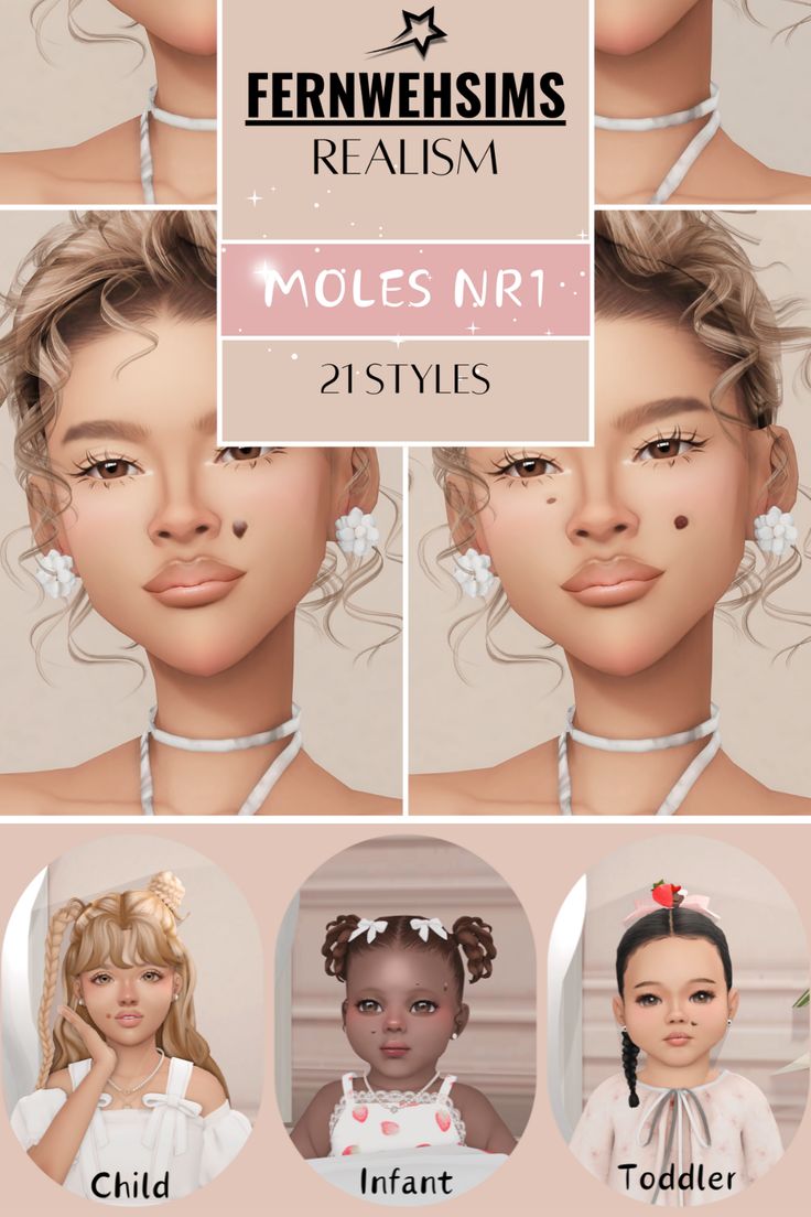 31+ Sims 4 Moles CC to Enhance Your Sim's Realism and Beauty