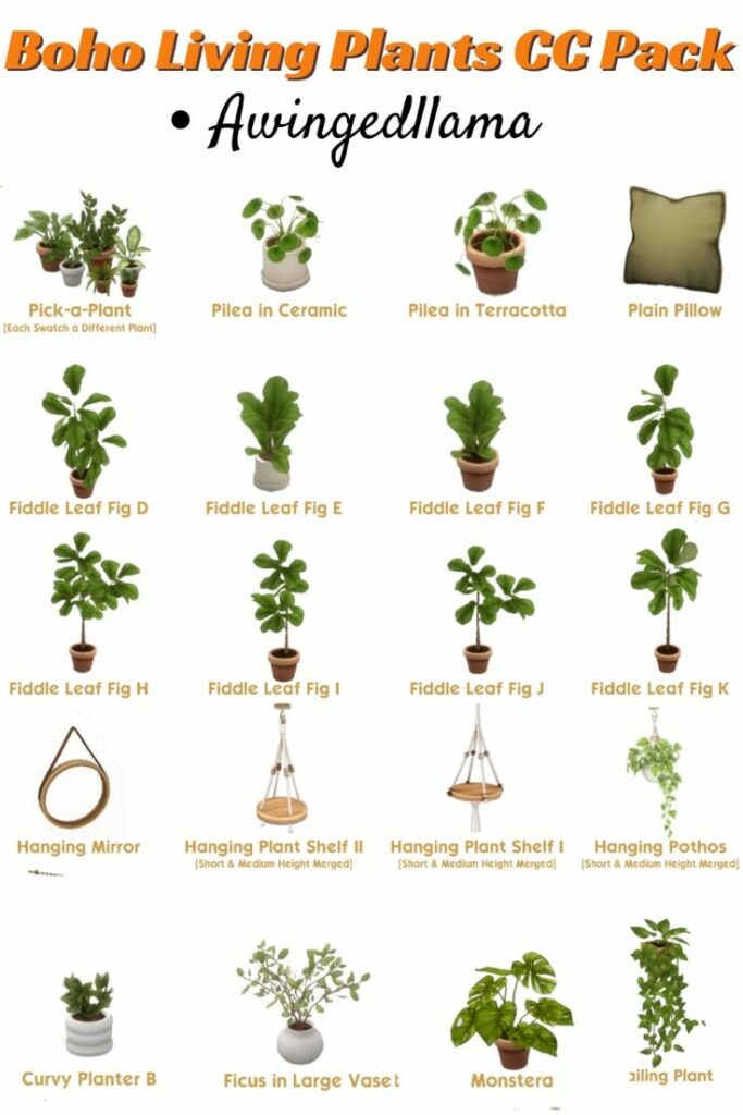 31 Sims 4 Plants CC (Hanging, Indoor, Outdoor Plants, and More)