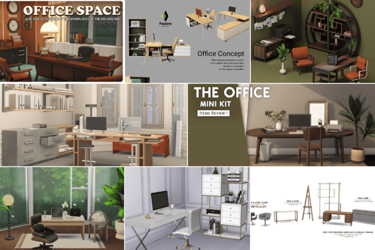 27+ Must-Have Sims 4 Office CC (Computer CC, Desk CC, Decor CC, and More!)