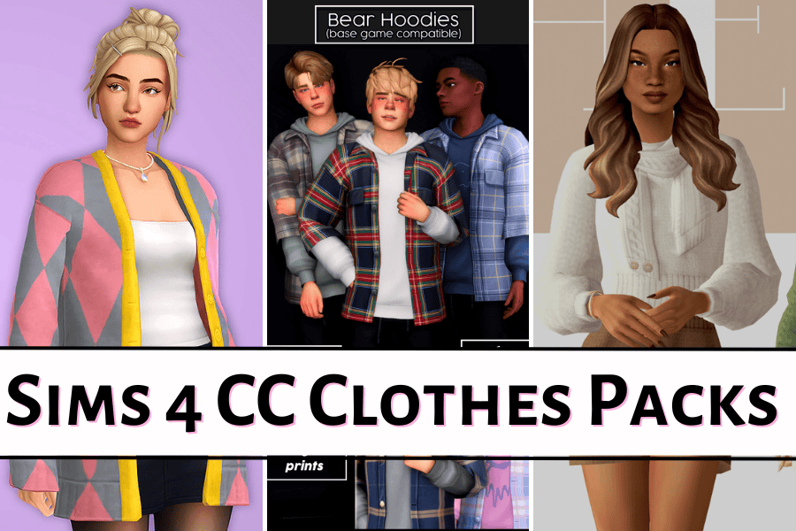 27+ Sims 4 CC Clothes Packs for Male and Female Sims (Maxis Match)