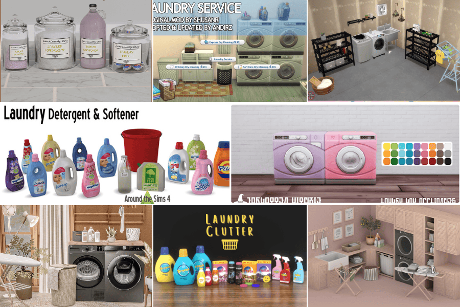 Sims 4 Laundry CC & Mods: 25+ Essential Appliances, Clutter, and Decor