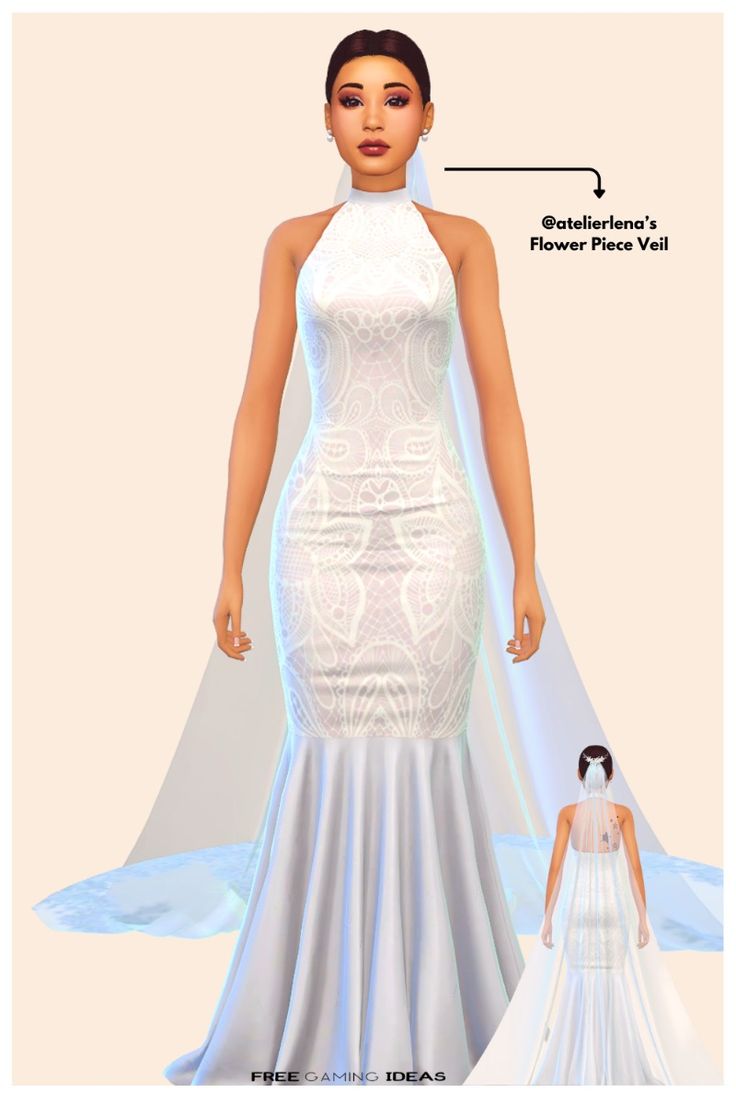 21+ Aesthetic Sims 4 Wedding Veil CC (Updated!)