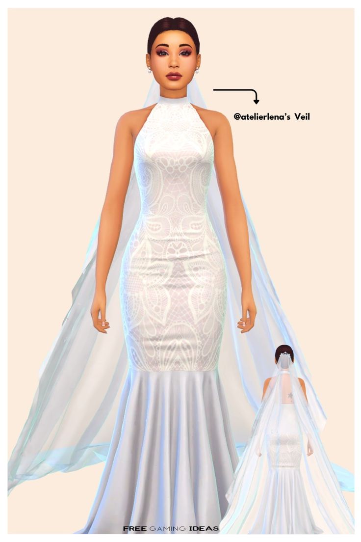 21+ Aesthetic Sims 4 Wedding Veil CC (Updated!)