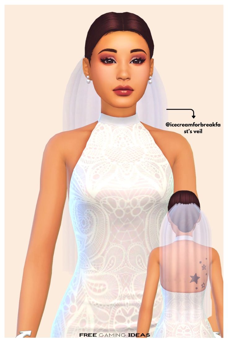 21+ Aesthetic Sims 4 Wedding Veil CC (Updated!)