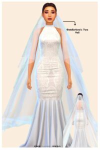 21+ Aesthetic Sims 4 Wedding Veil CC (Updated!)