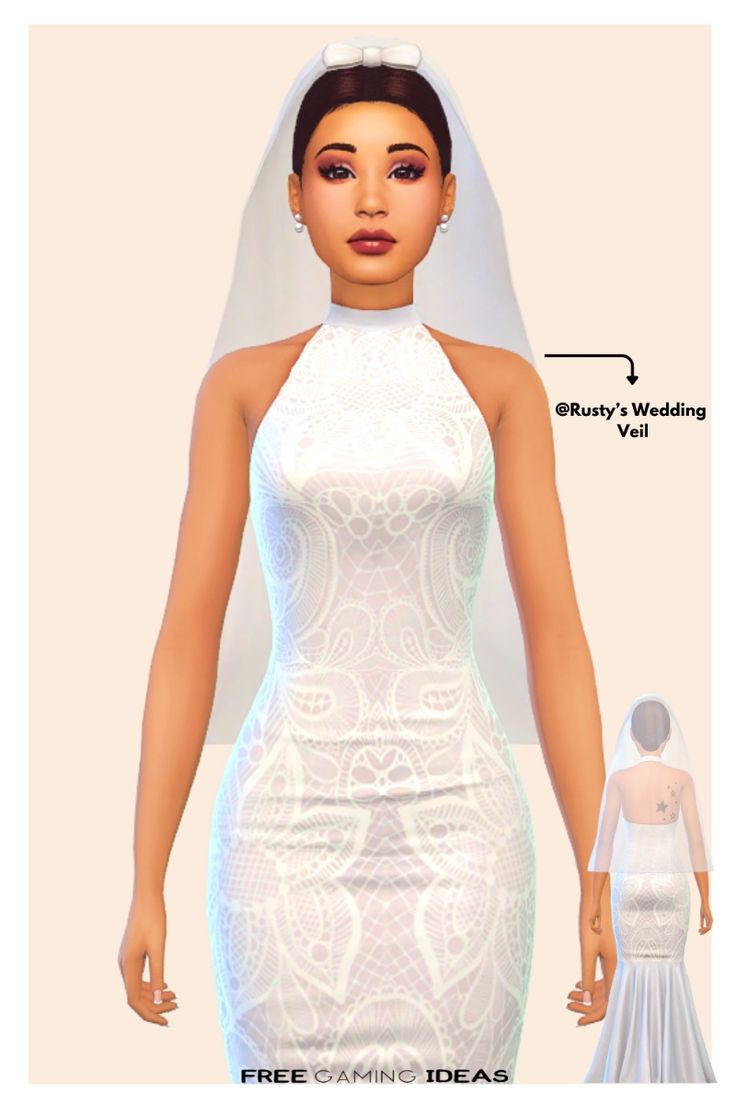 21+ Aesthetic Sims 4 Wedding Veil CC (Updated!)