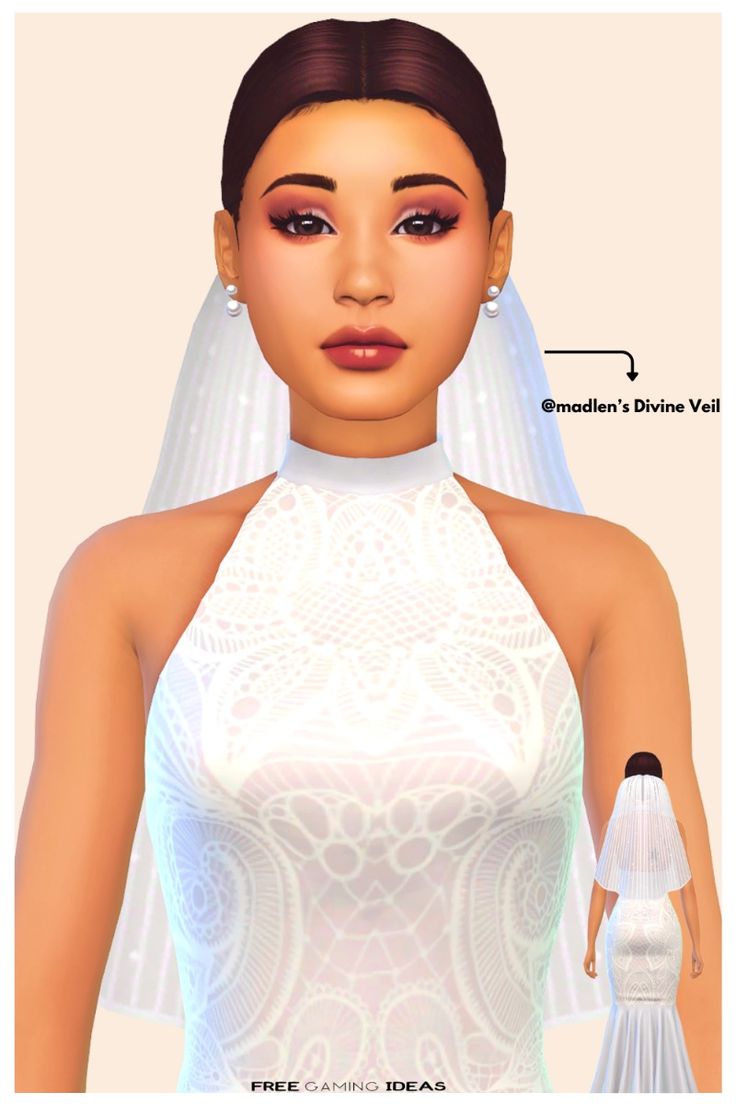 21+ Aesthetic Sims 4 Wedding Veil CC (Updated!)