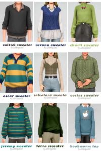 31+ Must-Have Sims 4 Sweater CC for Male and Female Sims (Maxis Match)