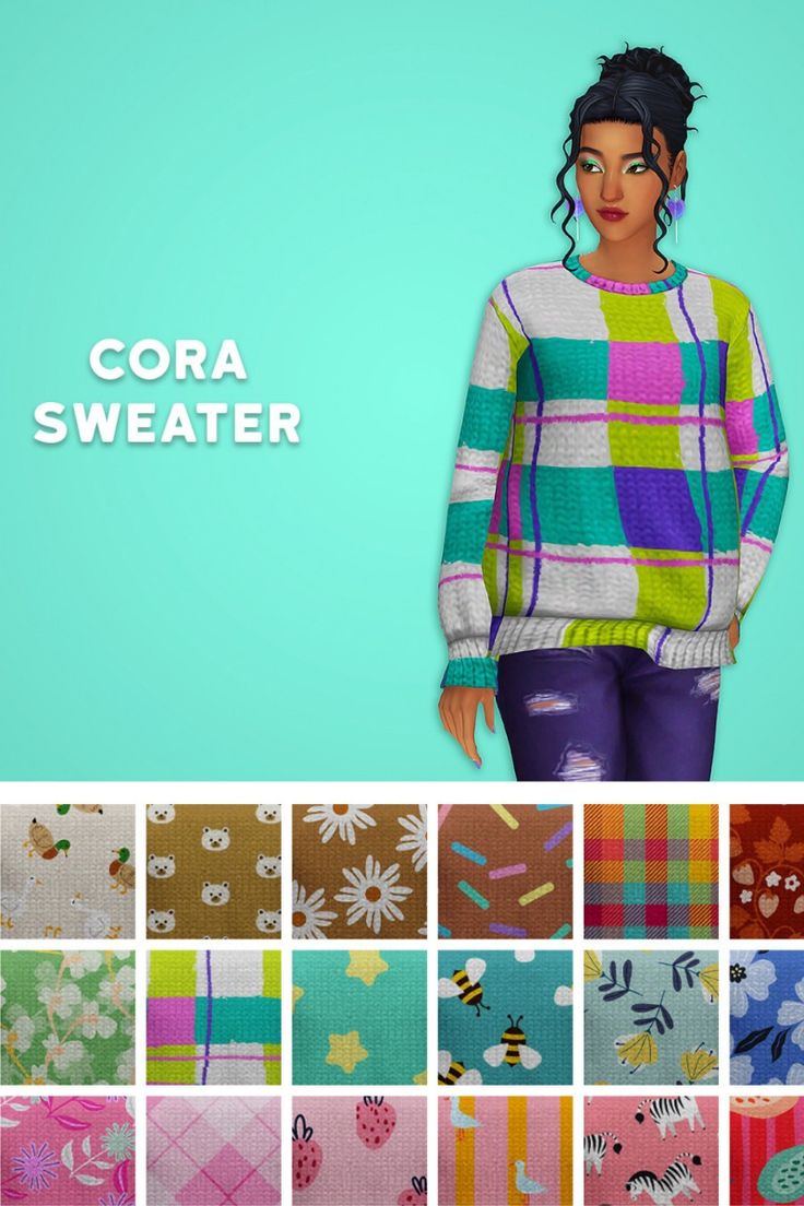 31+ Must-Have Sims 4 Sweater CC for Male and Female Sims (Maxis Match)