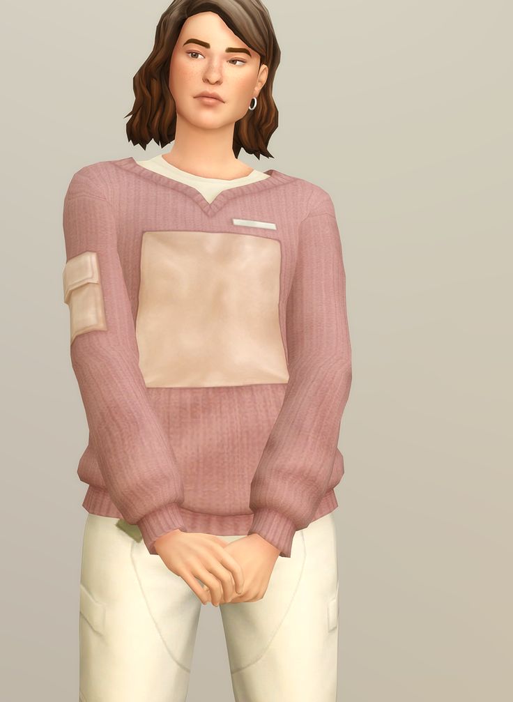 31+ Must-Have Sims 4 Sweater CC for Male and Female Sims (Maxis Match)