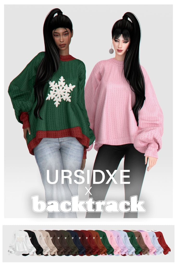 31+ Must-Have Sims 4 Sweater CC for Male and Female Sims (Maxis Match)