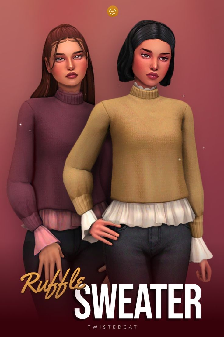 31+ Must-Have Sims 4 Sweater CC for Male and Female Sims (Maxis Match)