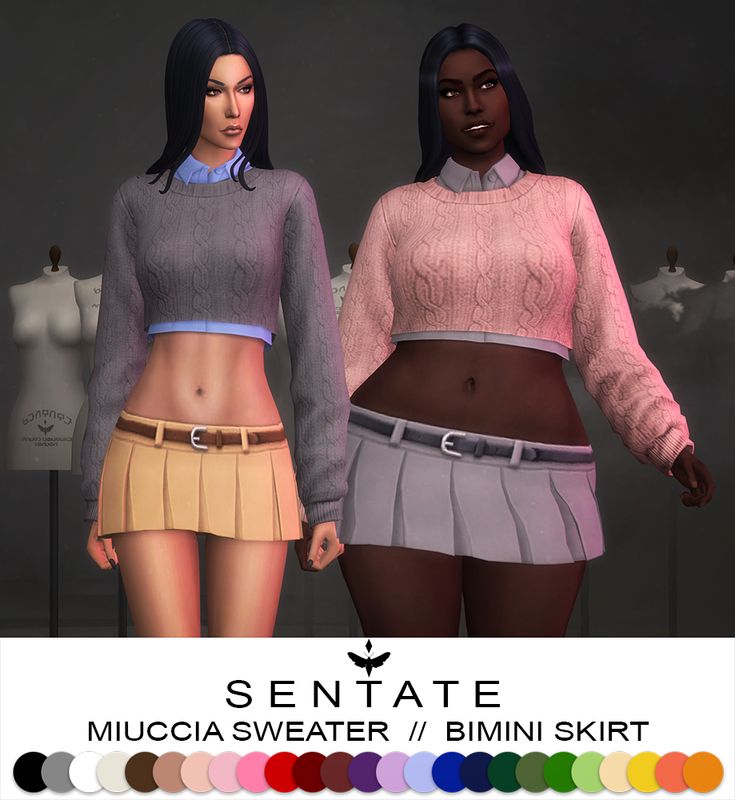31+ Must-Have Sims 4 Sweater CC for Male and Female Sims (Maxis Match)