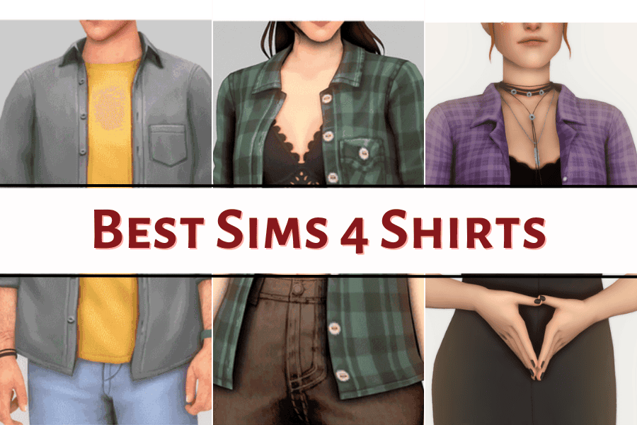 31+ Essential Sims 4 Shirts You Need for Male and Female Sims