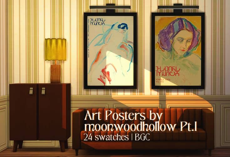Best Sims 4 Posters CC: Anime, Bands, Movies & More to Level Up Your Walls