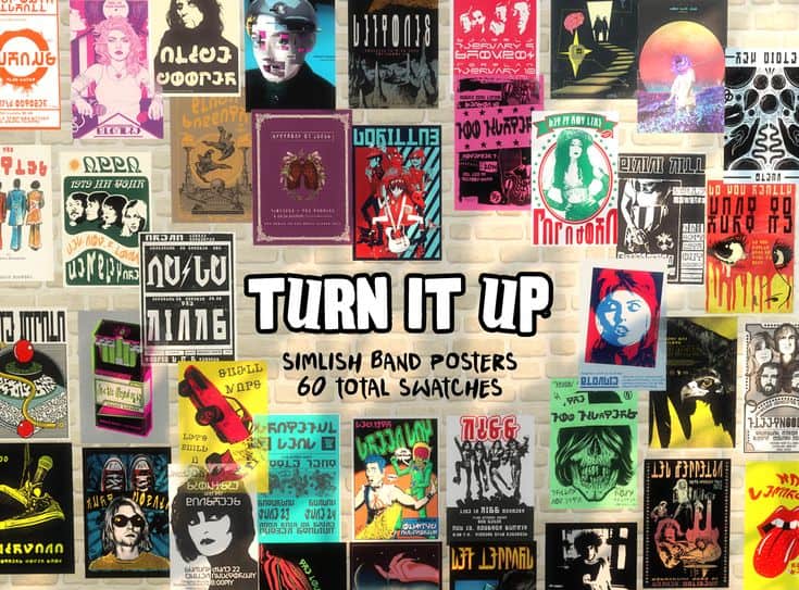 Best Sims 4 Posters CC: Anime, Bands, Movies & More to Level Up Your Walls