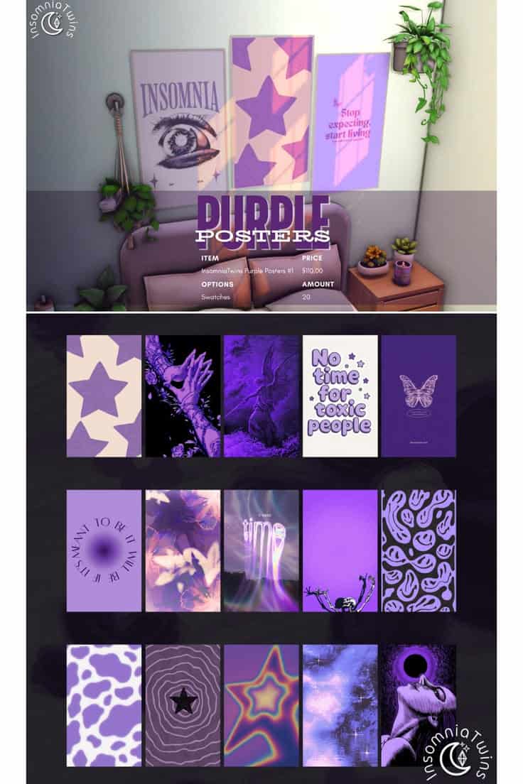 Best Sims 4 Posters CC: Anime, Bands, Movies & More to Level Up Your Walls