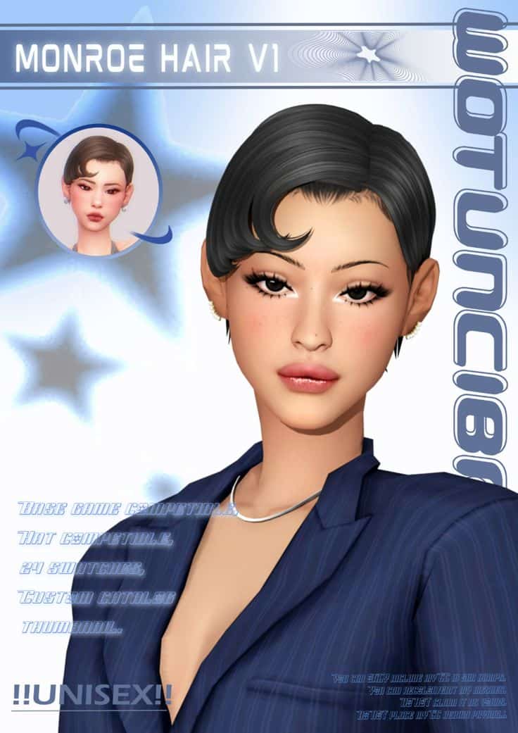 Stylish Sims 4 Short Hair CC: Curly, Wavy, Edgy, With Bangs, and More