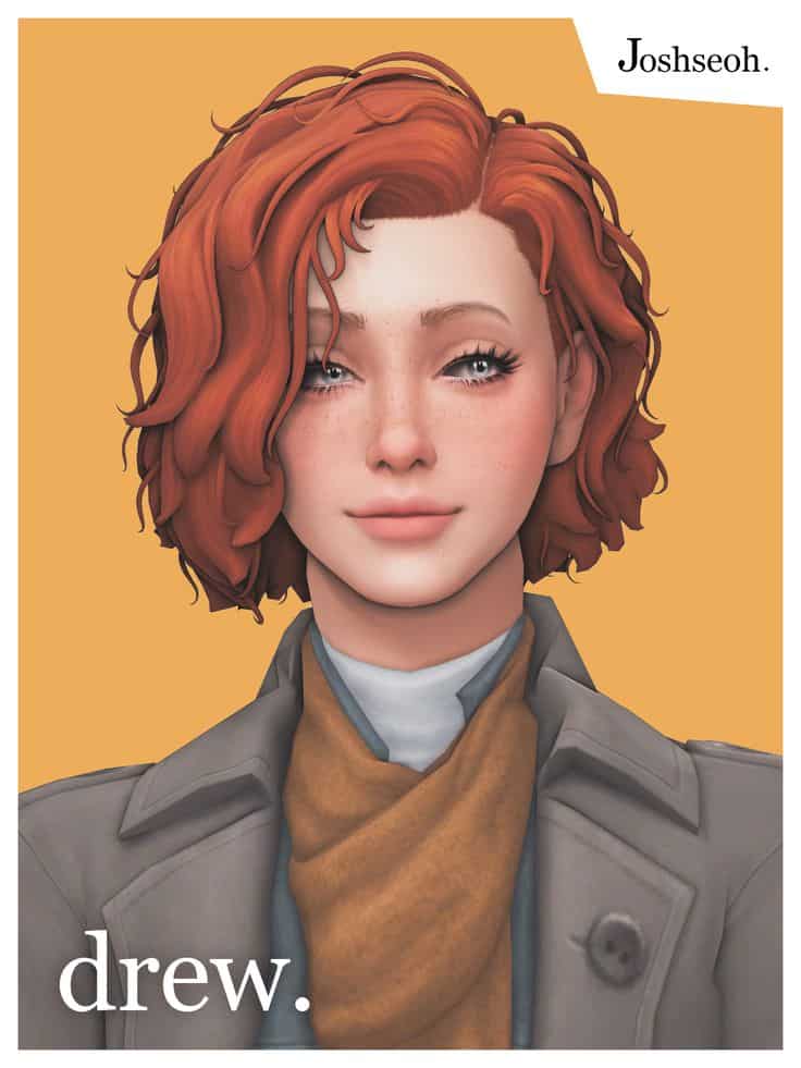 Stylish Sims 4 Short Hair CC: Curly, Wavy, Edgy, With Bangs, and More