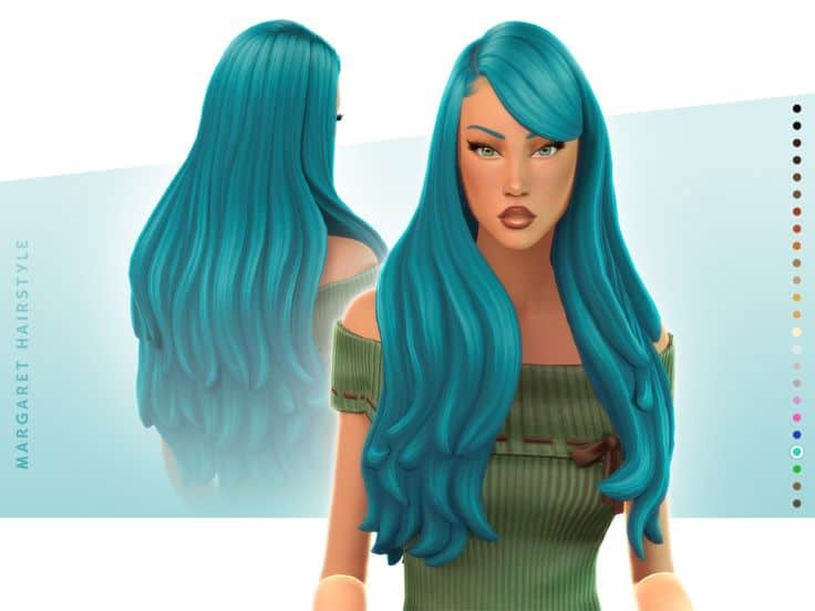 Stunning Sims 4 Long Hair CC for Male and Female Sims (Maxis Match)