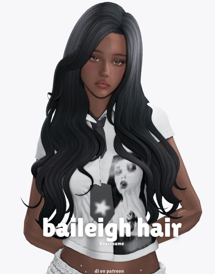 Stunning Sims 4 Long Hair CC for Male and Female Sims (Maxis Match)