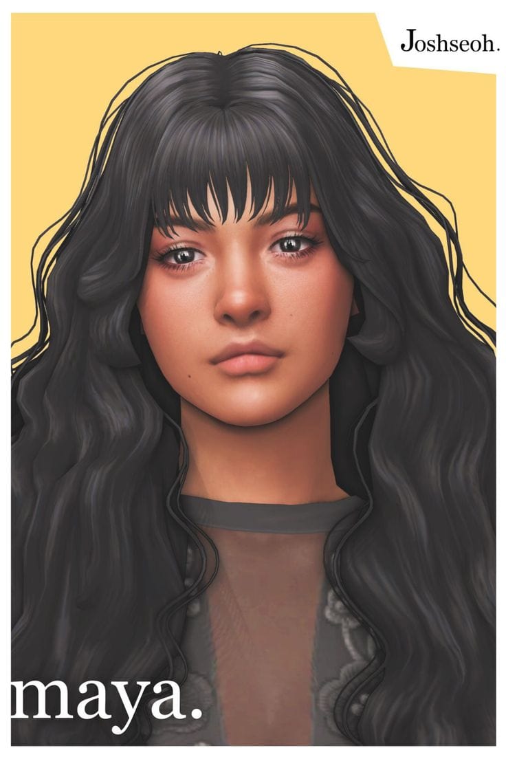 Stunning Sims 4 Long Hair CC for Male and Female Sims (Maxis Match)