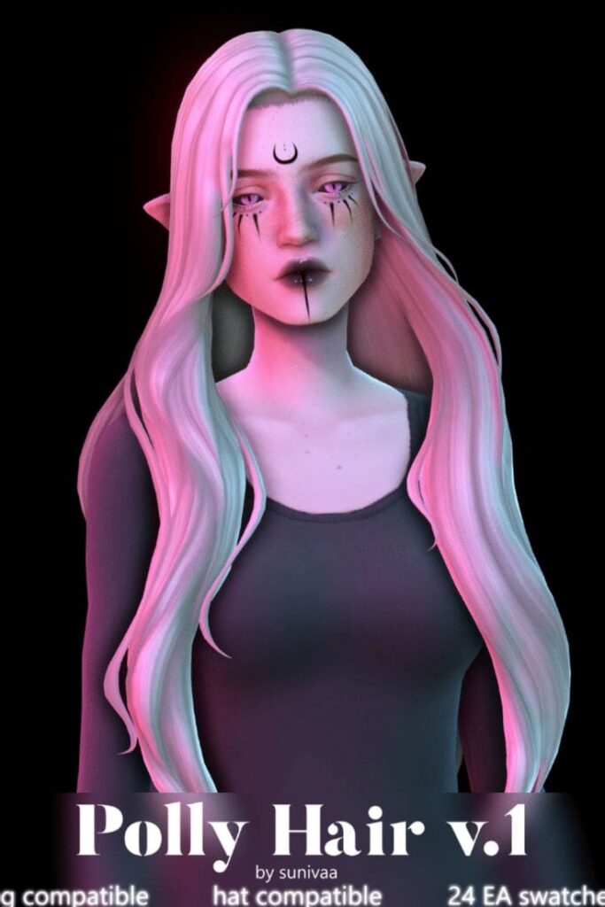 Stunning Sims 4 Long Hair CC for Male and Female Sims (Maxis Match)